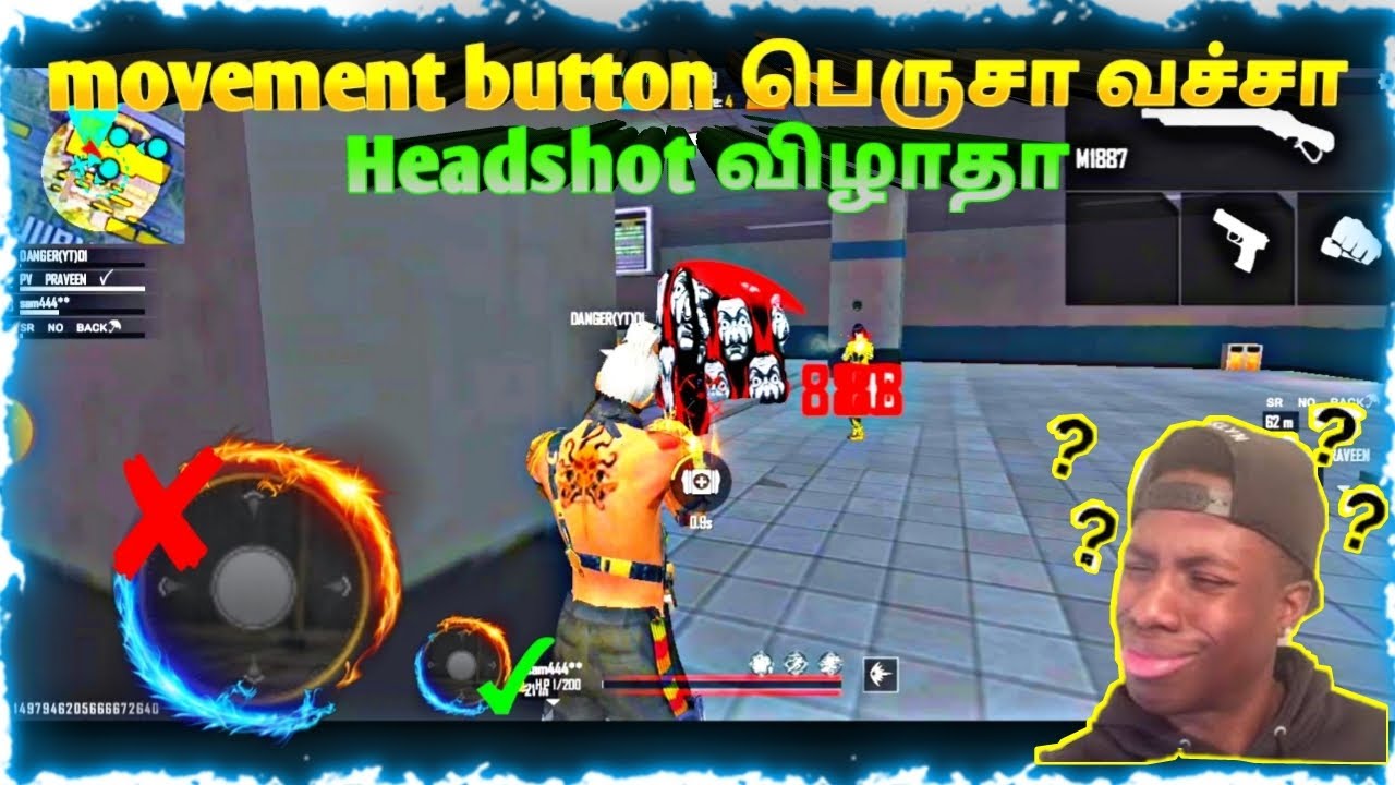 👿Best movement speed button size 😱#freefirebestcustomhudsettings - YouTube