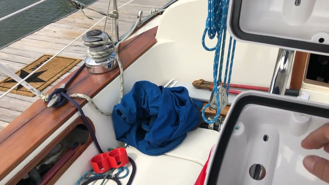 1980 Pearson 323 - Helm, instruments and navigation refresh - YouTube