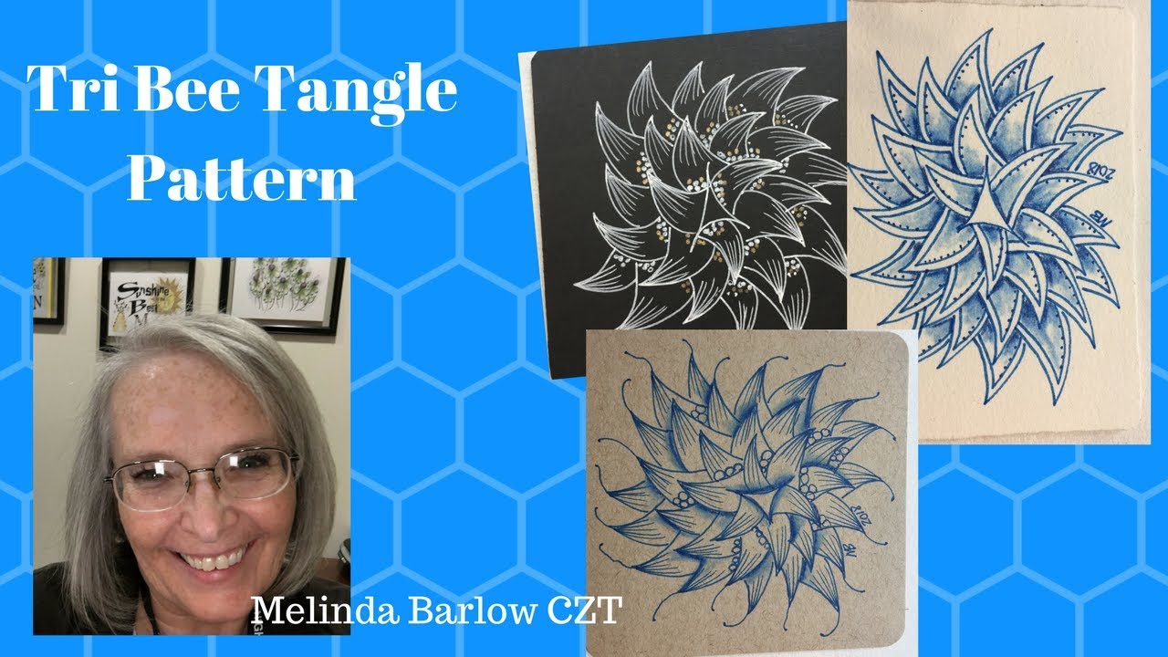 Tri Bee Tangle Pattern Lesson # 238 - YouTube