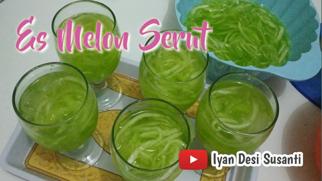 RESEP ES MELON SERUT - YouTube