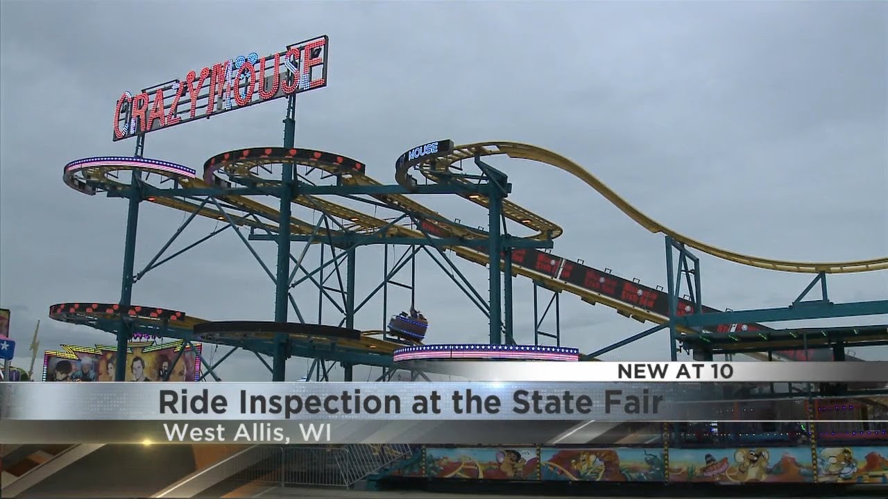 Ride inspections completed ahead of the Wisconsin State Fair - YouTube