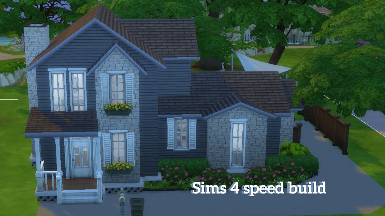 Building a house using all the "family" packs ||TS4 Speed Build|| - YouTube