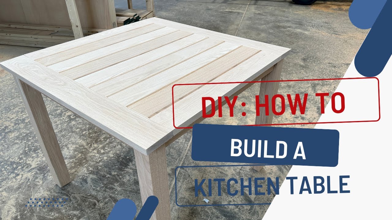 DIY Oak Kitchen Table: Step-by-Step Guide - YouTube