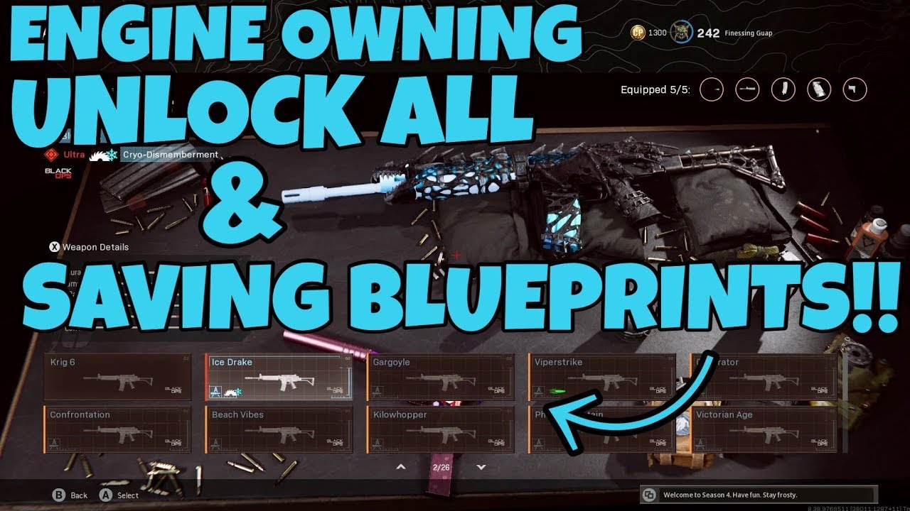 "UNLOCK ALL" WARZONE BLUEPRINTS & SAVING *FULL TUTORIAL* - YouTube