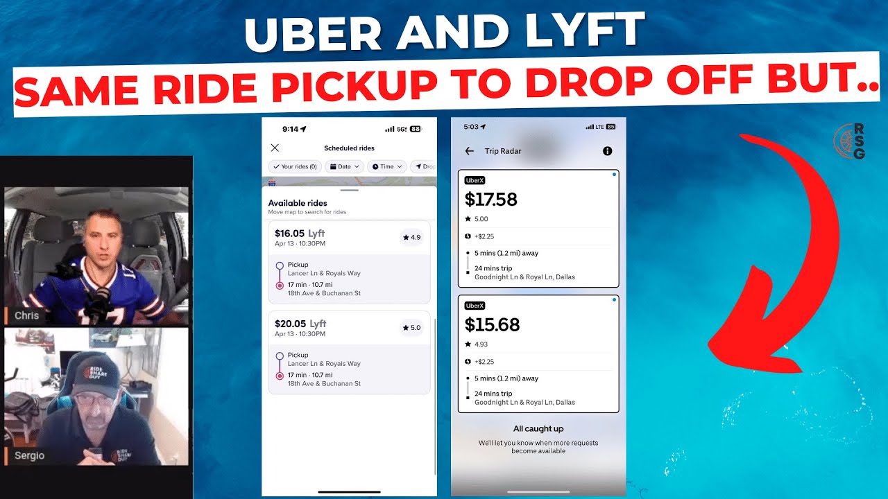 Uber AND Lyft: SAME Ride From Pickup To Drop Off But DIFFERENT Pay ...