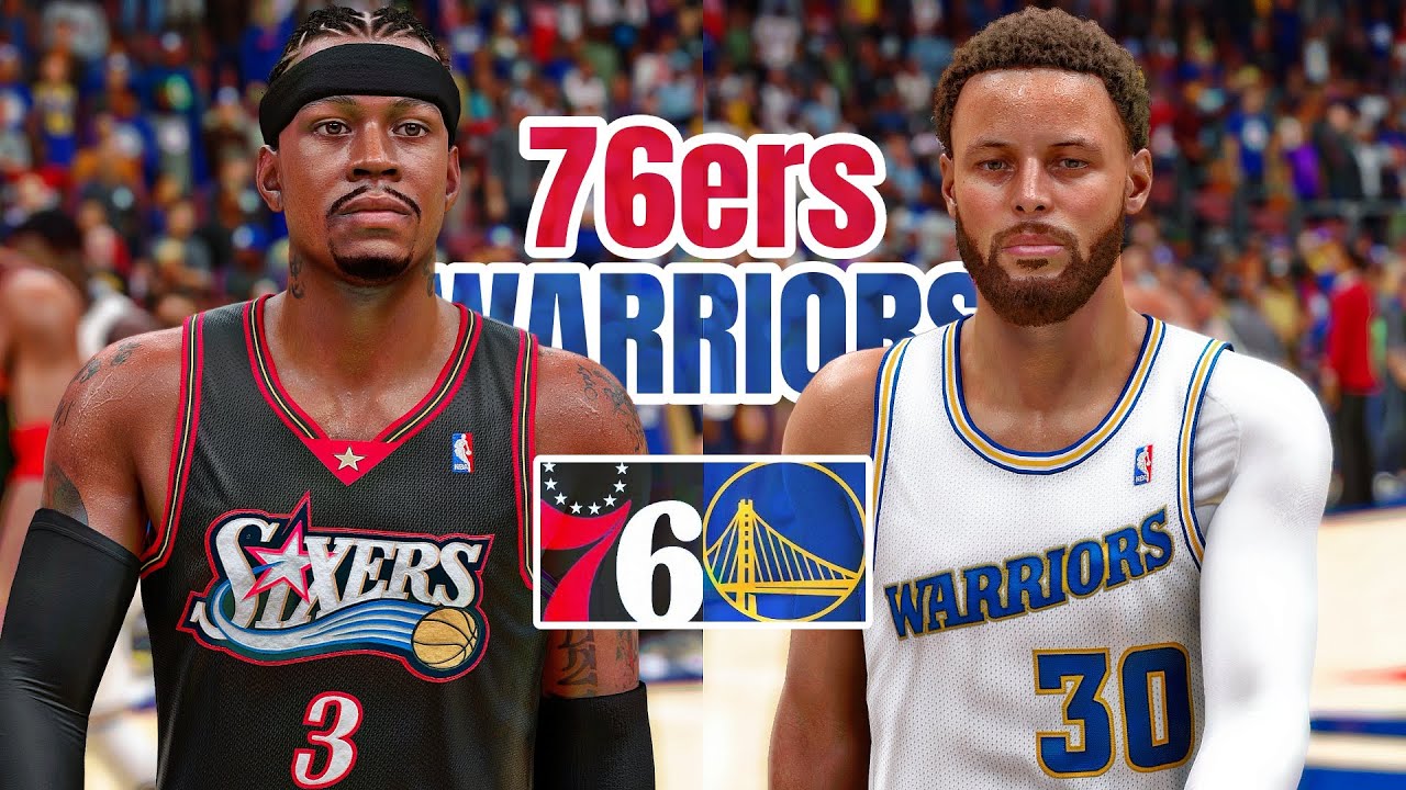 ALL-TIME WARRIORS vs ALL-TIME 76ERS | NBA 2K24 (PS5) - YouTube
