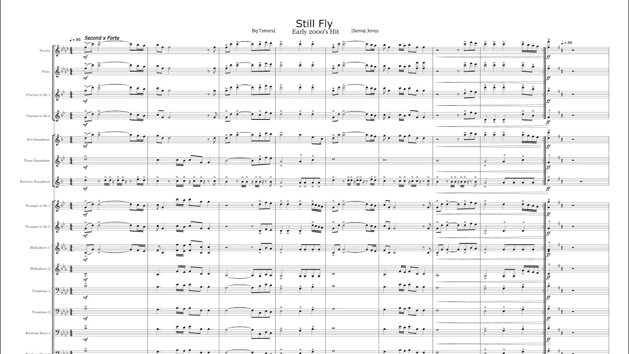 Still Fly |Big Tymers| Marching Band Arrangement| Chords - Chordify