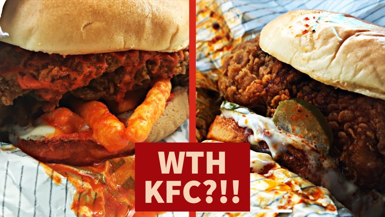 KFC | Cheetos Sandwich and Nashville Hot | Food Review - YouTube