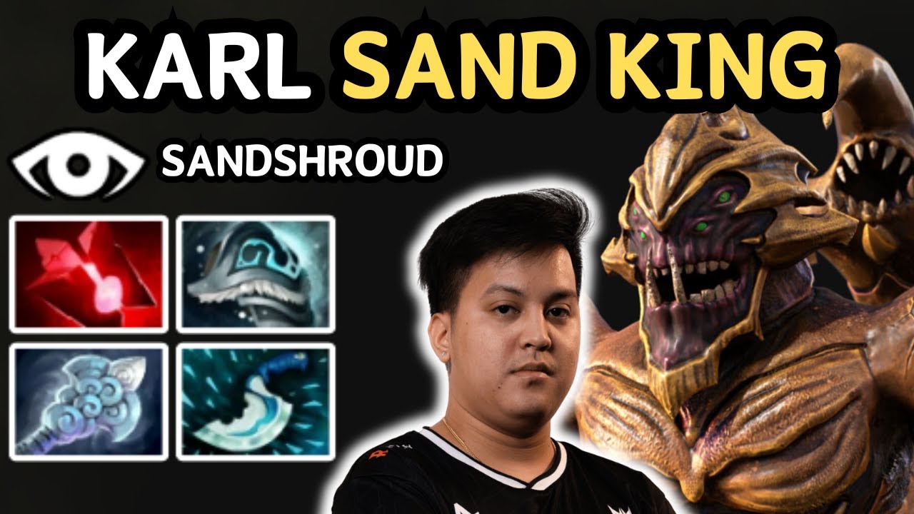 🔥 KARL SAND KING Midlane Highlights 7.36c 🔥 Meta Sand King - Dota 2 ...