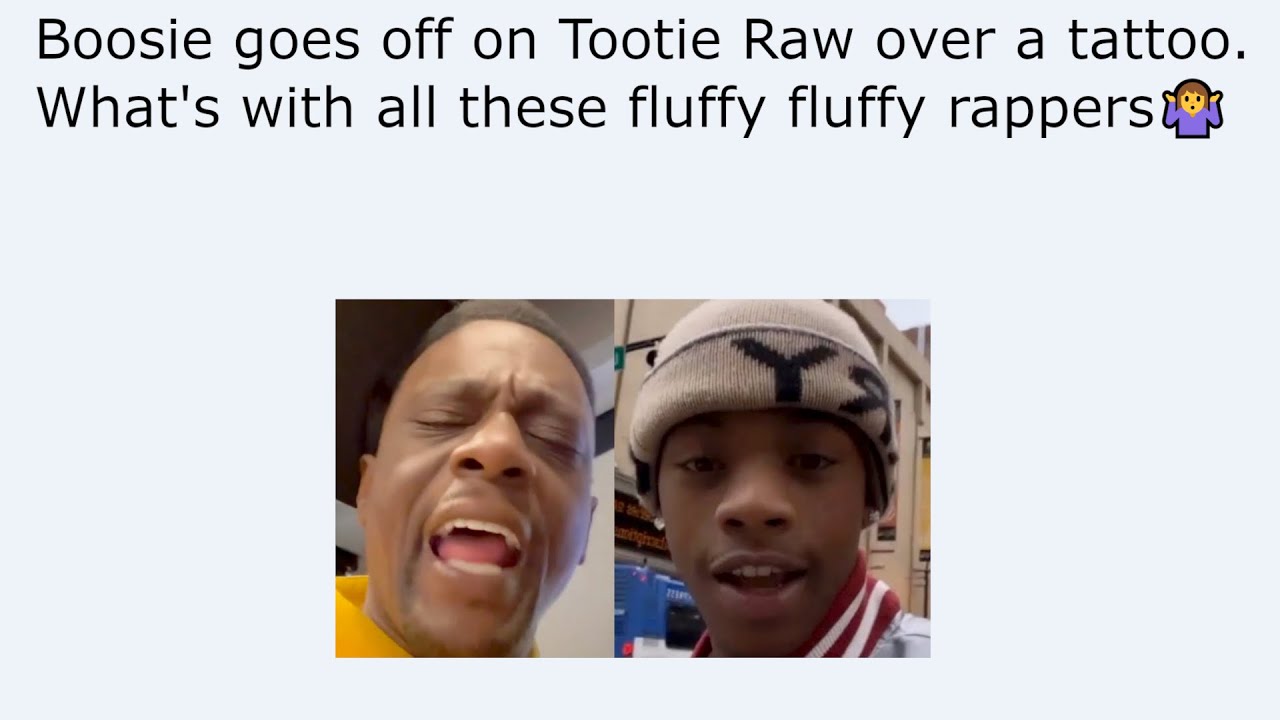 Boosie goes off on Tootie Raw over a tattoo. What's with all these ...