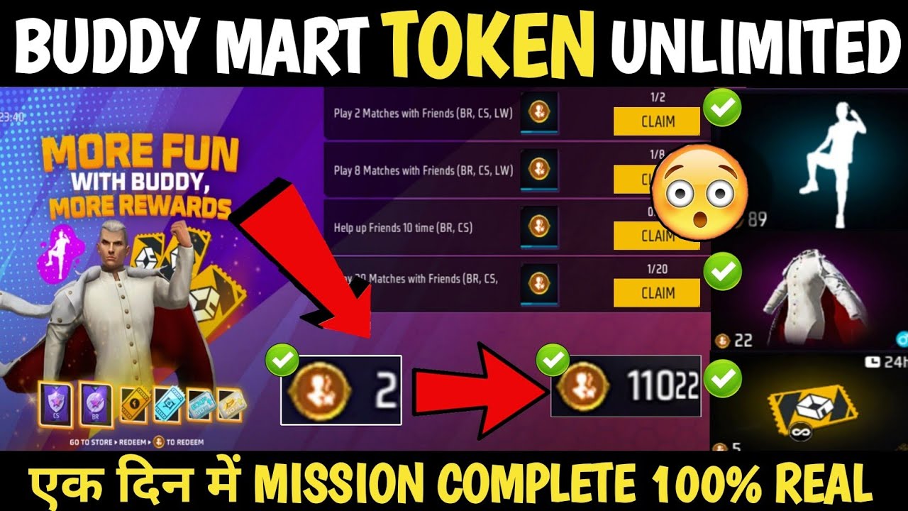 Buddy Mart Free Fire More With Buddy More Rewards Free Fire Buddy Token ...