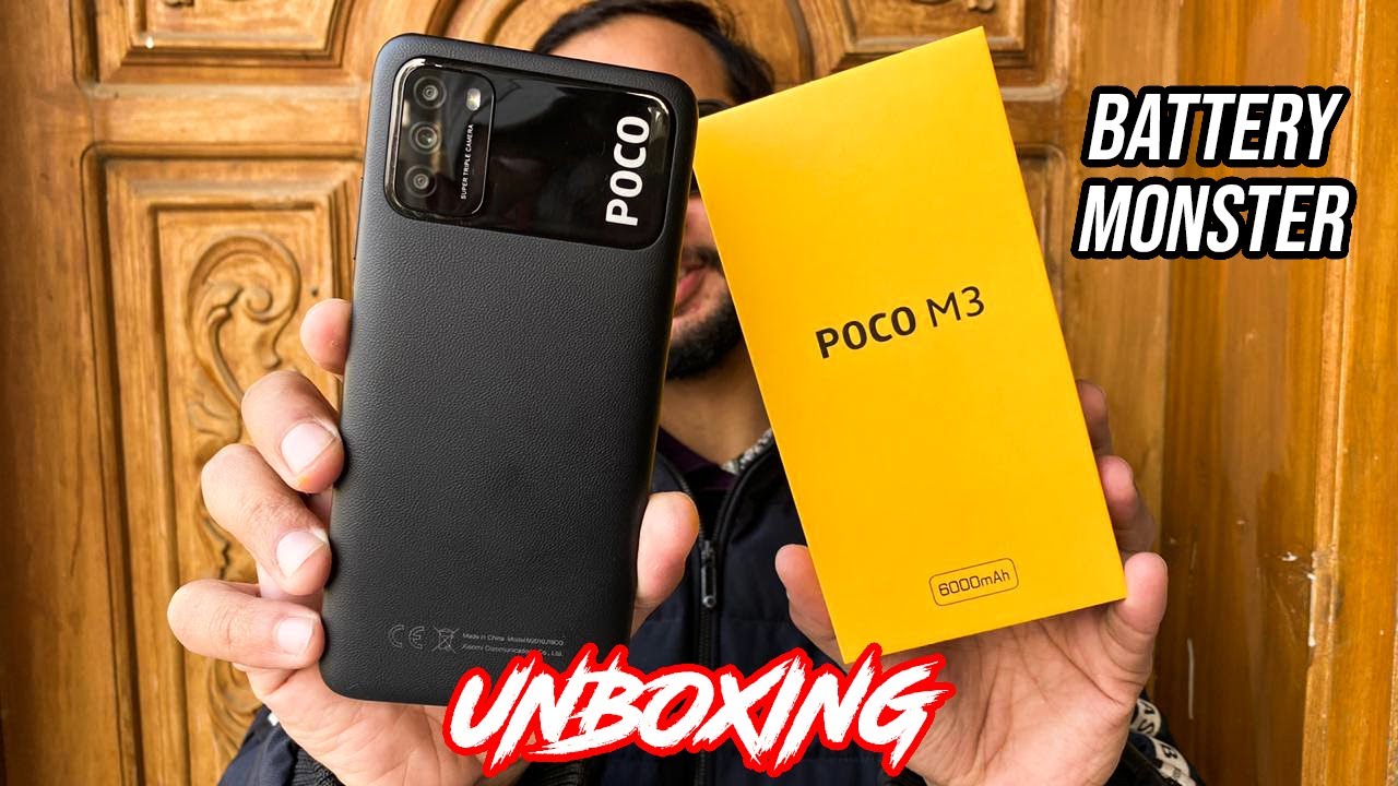 Poco M3 Unboxing and First Impression - POWER BLACK - YouTube