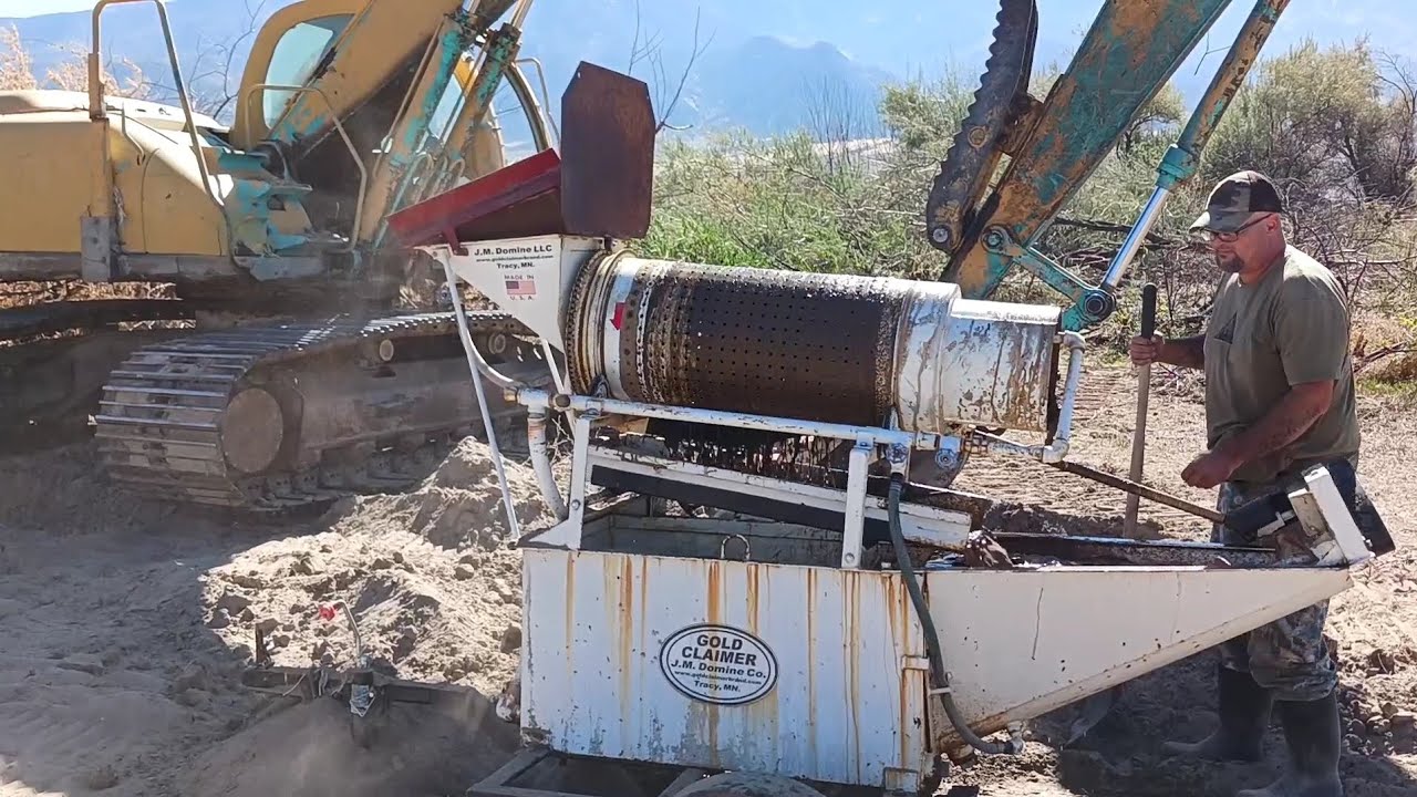 Gold claimer trommel test part 2. - YouTube