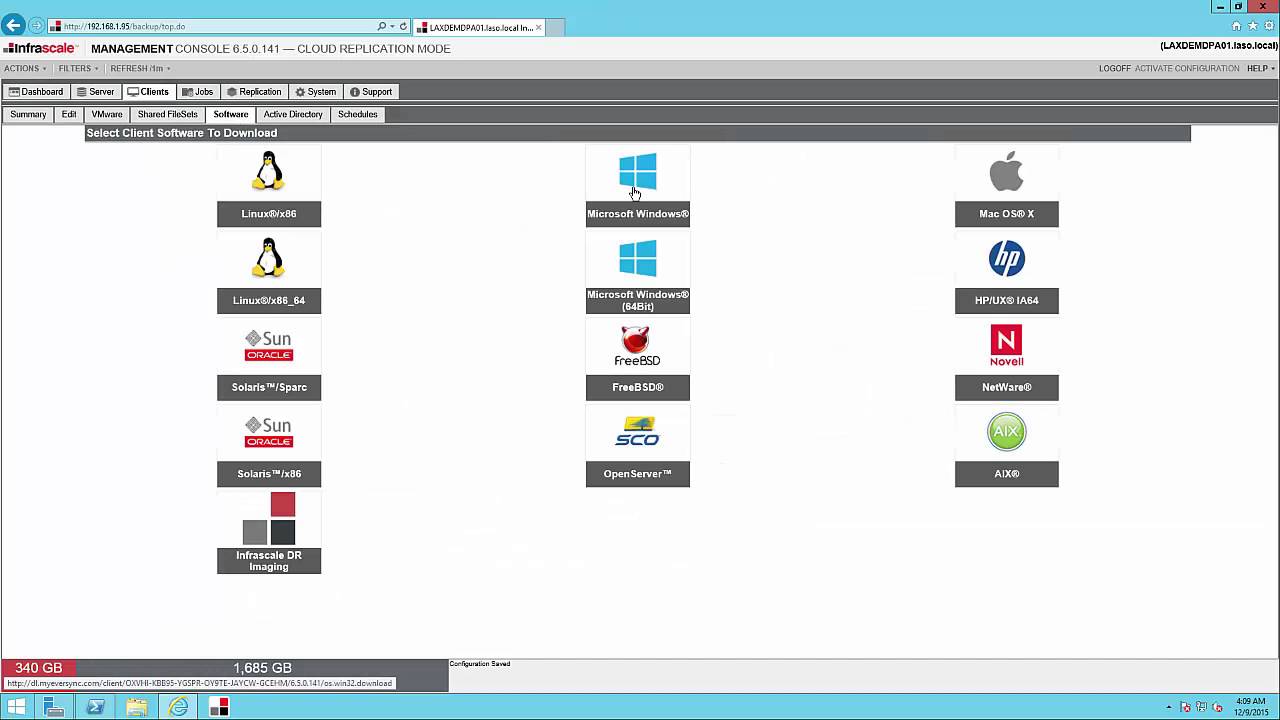 How to setup a client with Infrascale DRaaS - YouTube