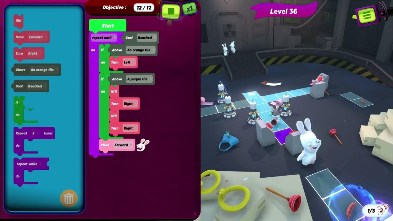 Rabbids Coding (PC) - Level 36 - YouTube