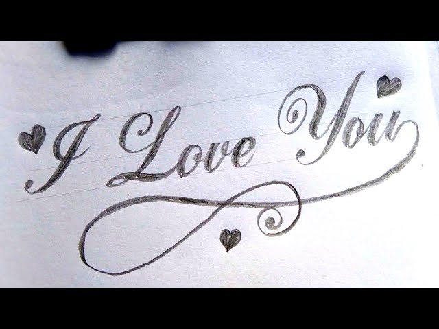 I Love You In Cursive Font You And Me You And Me Love Calligraphy