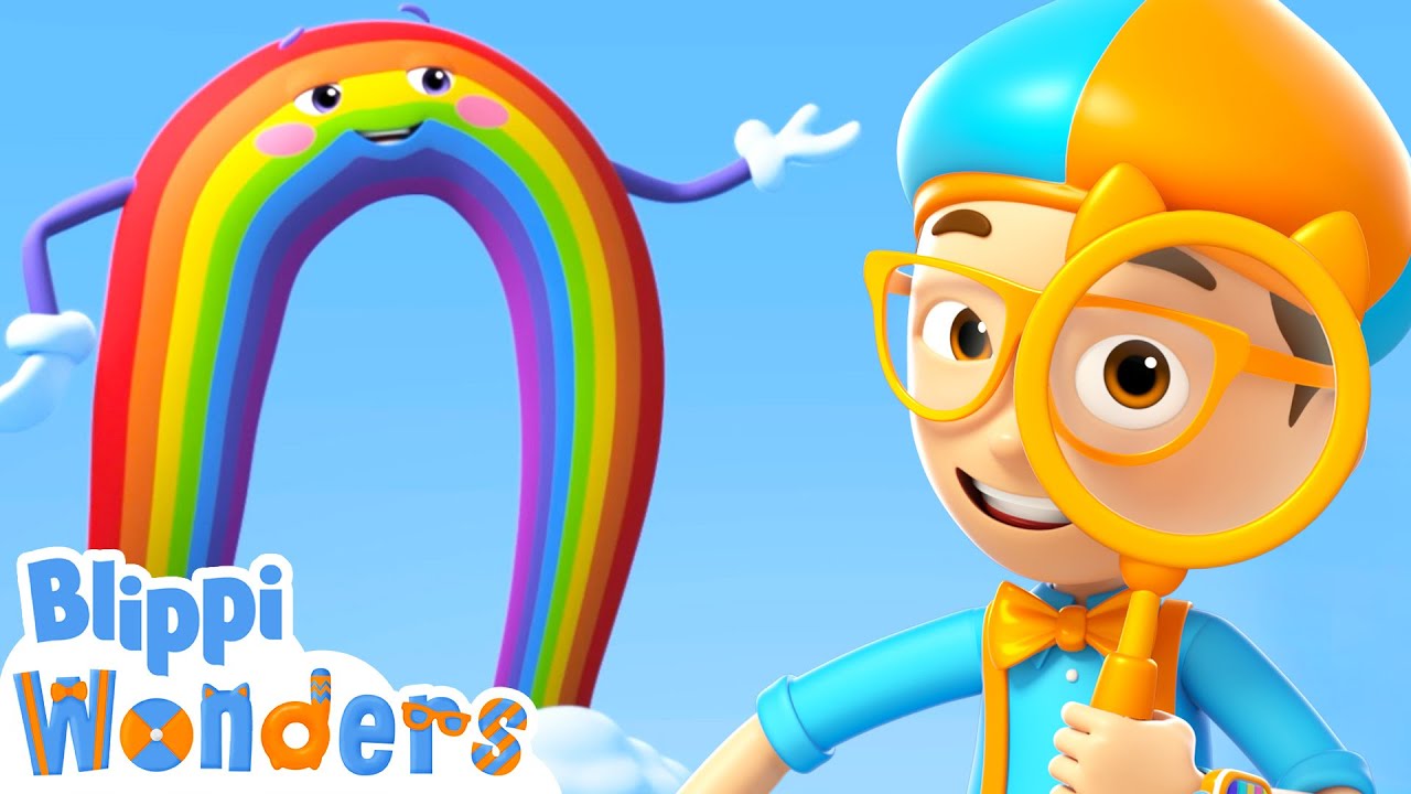 Meet Rainbow Guy | Blippi Wonders | Cartoons for Kids - Explore With Me ...