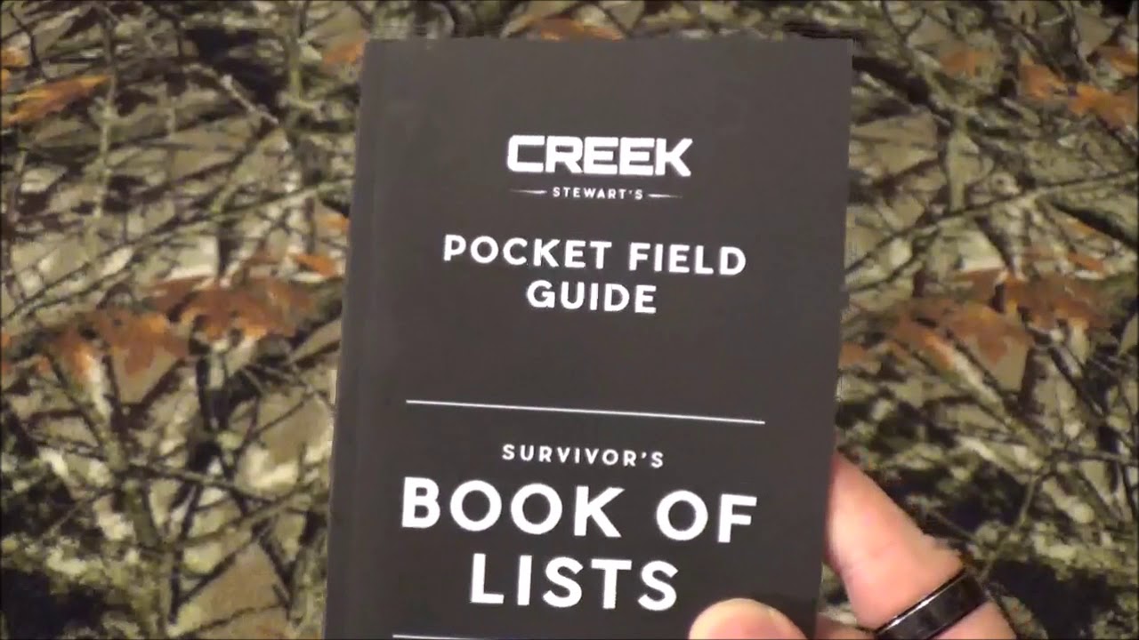 Pocket Field Guide Book of Lists, by Creek Stewart - YouTube