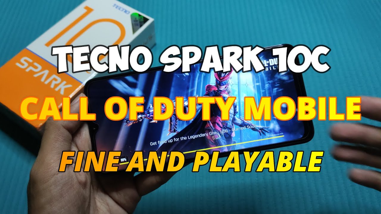 Call of Duty Mobile in Tecno Spark 10C (Hand Cam) - YouTube