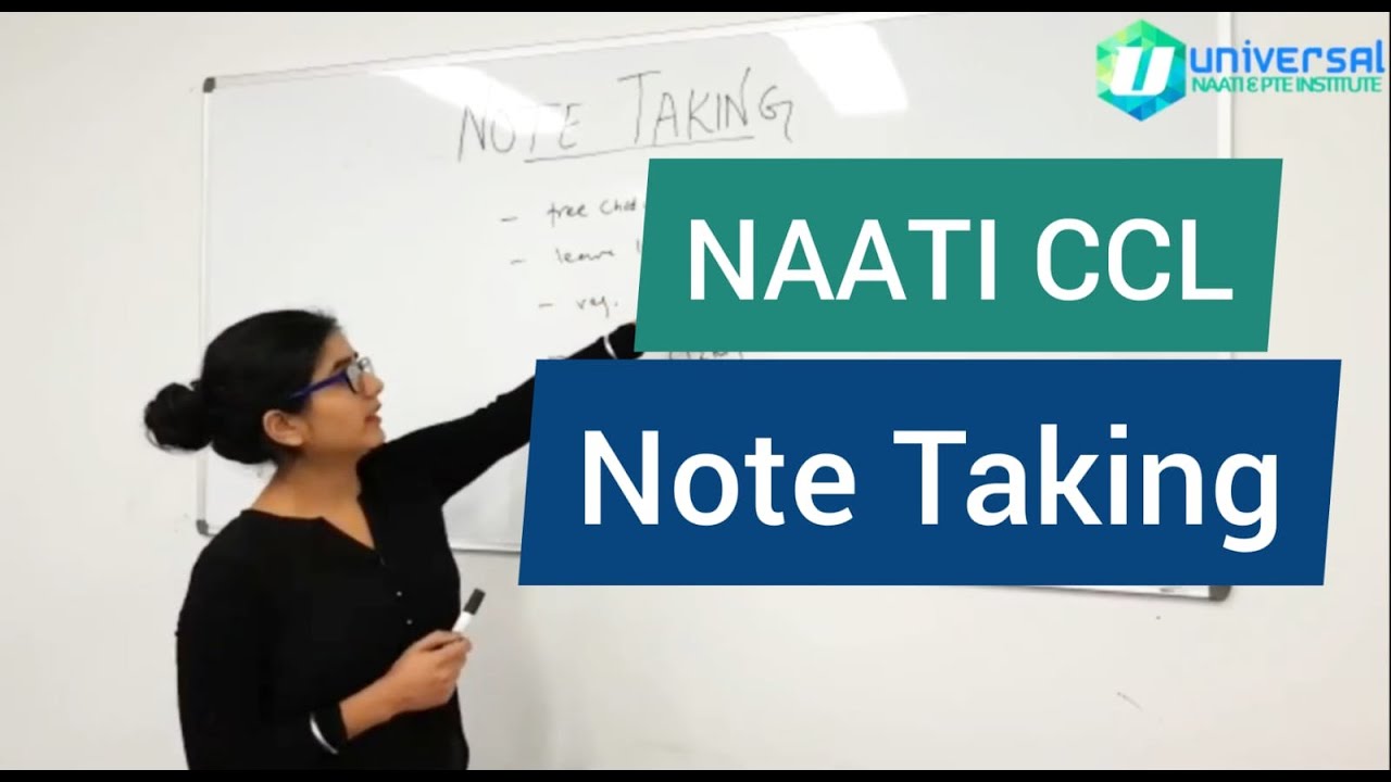 NAATI CCL Practice Material - Note Taking Tips - YouTube