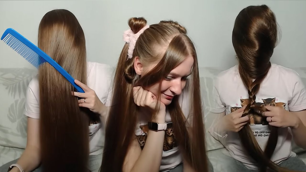 Long hair stream. In new country 😍🔥 Hairstyles and chatting [en/ru ...