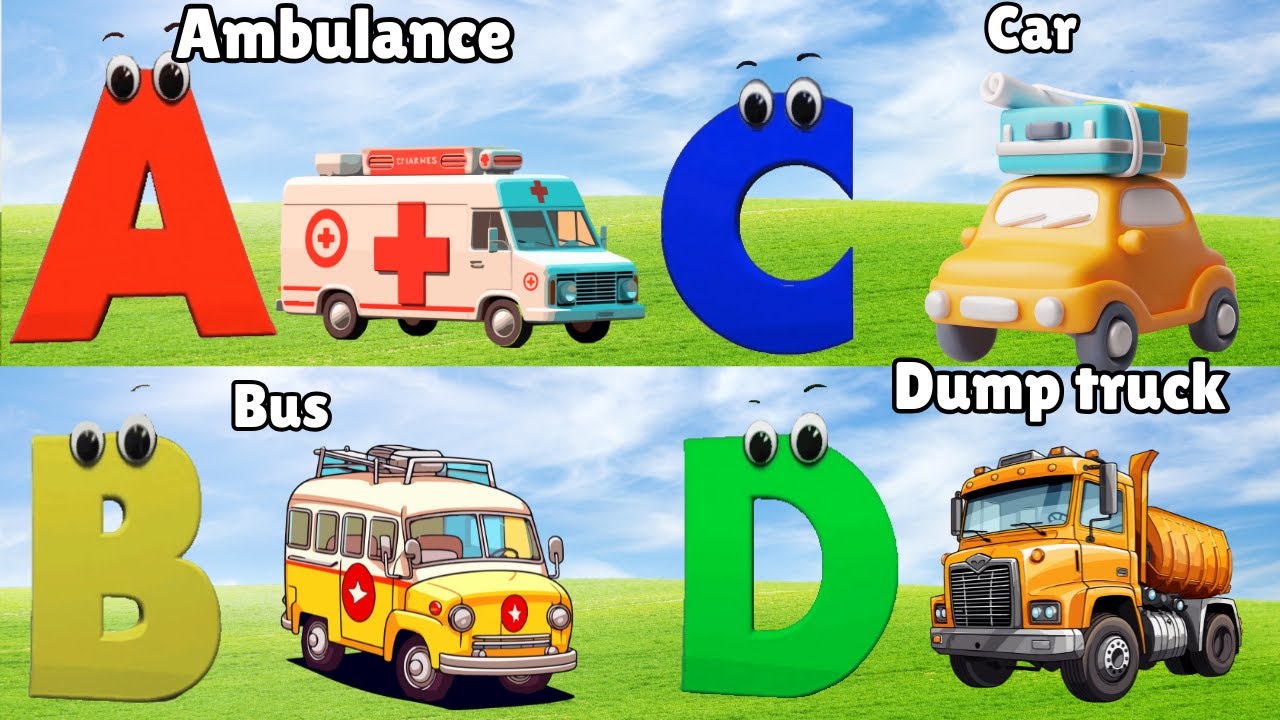 ABC Song Phonics, Transportation Song, ABC Song, Alphabet Educational ...