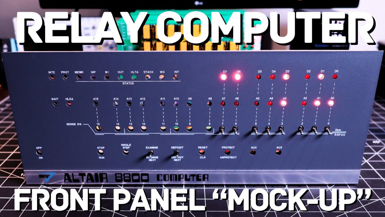 Front Panel Online! First Program Entered on the Relay Computer - YouTube