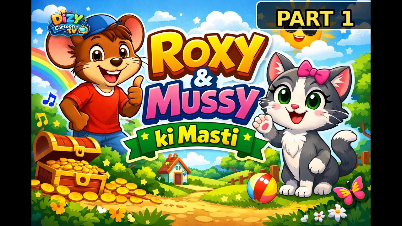 Roxy Mouse vs Mussy Cat 😂 | Kids Funny Cartoon | Part 1 | Dizy Cartoon ...