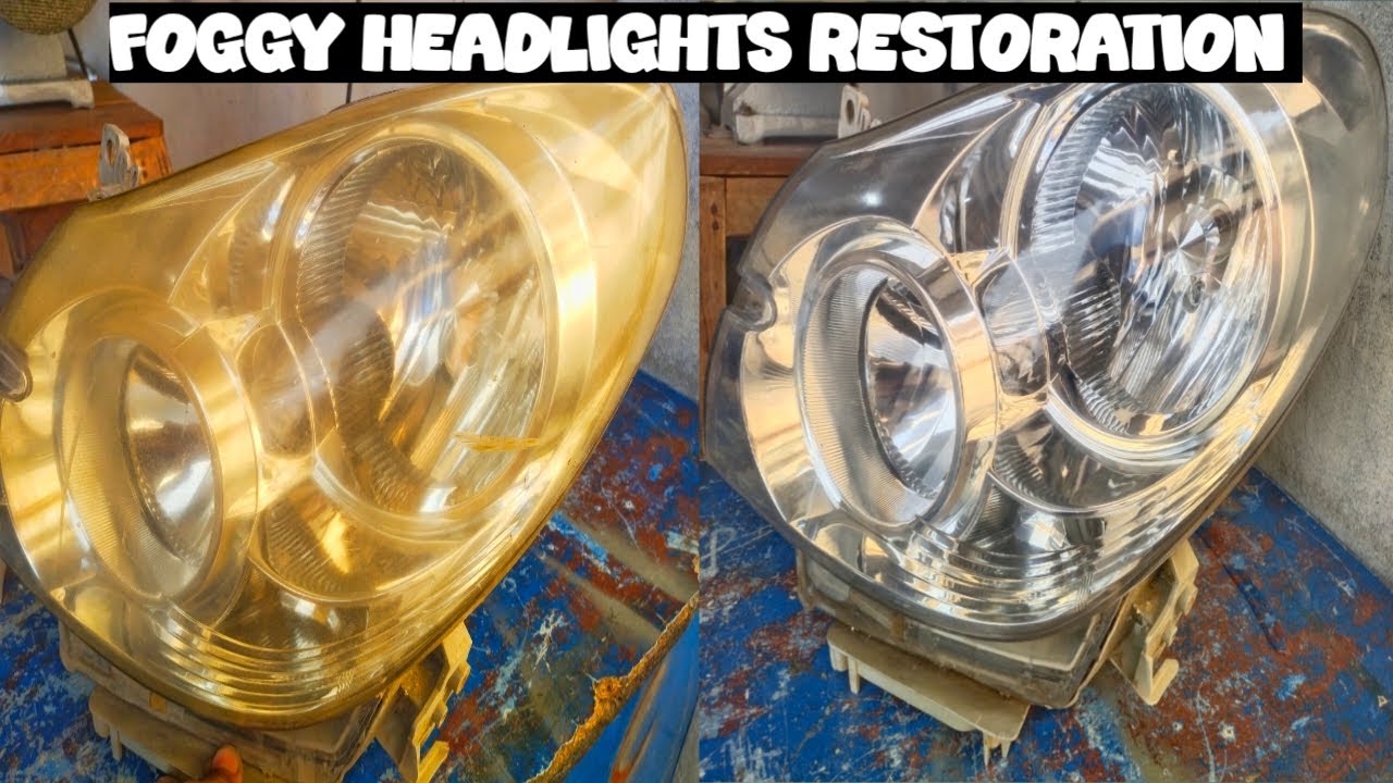 How To Car Headlight Restoration @Cardenting-39 - YouTube