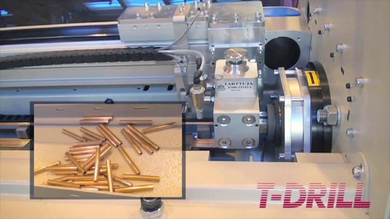 T-DRILL TCC-28 RL Tube Cutting machine 2017 - YouTube