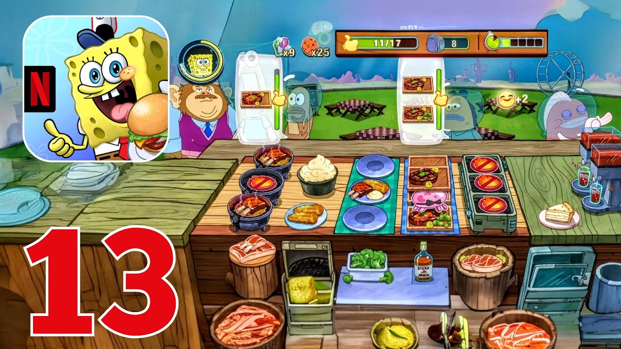 SpongeBob: Get Cooking - Gameplay Walkthrough Sandy BBQ - Level 41-50 ...