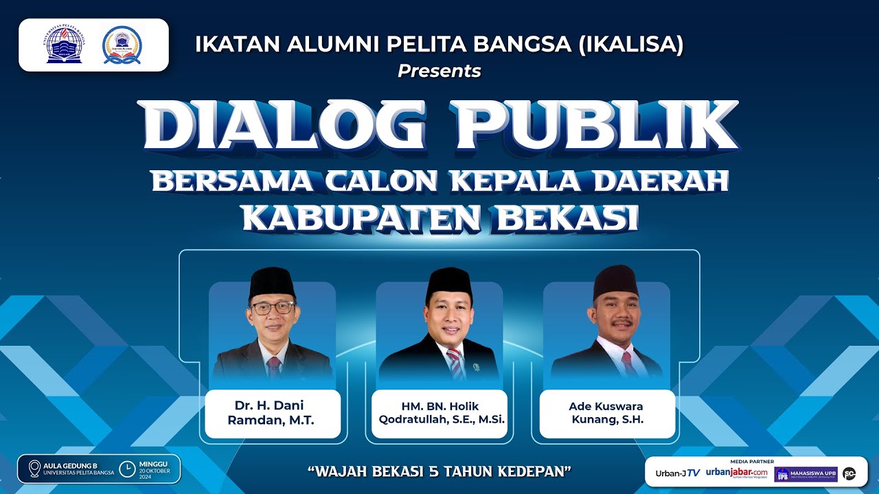 🔴 [ LIVE ] DIALOG PUBLIK Bersama Calon Kepala Daerah Kabupaten Bekasi ...