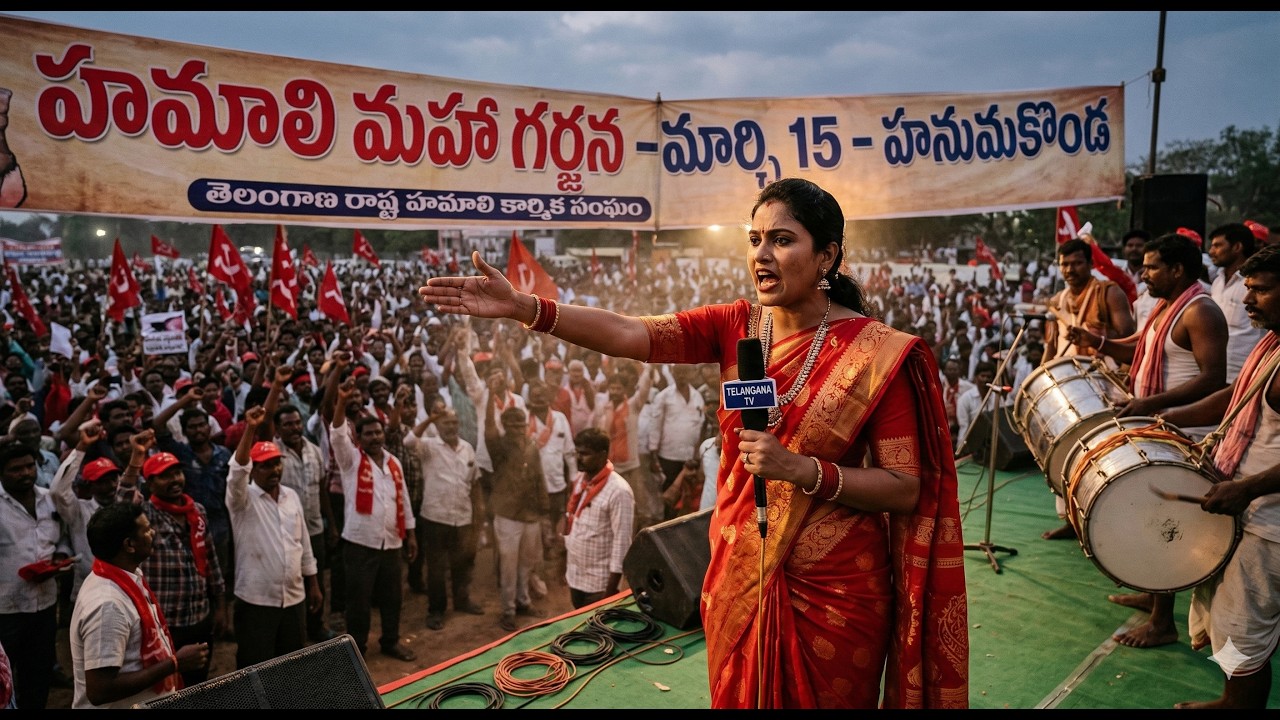 హమాలి మహా గర్జన పాట | Telangana Hamali Workers Union Song | March 15 ...