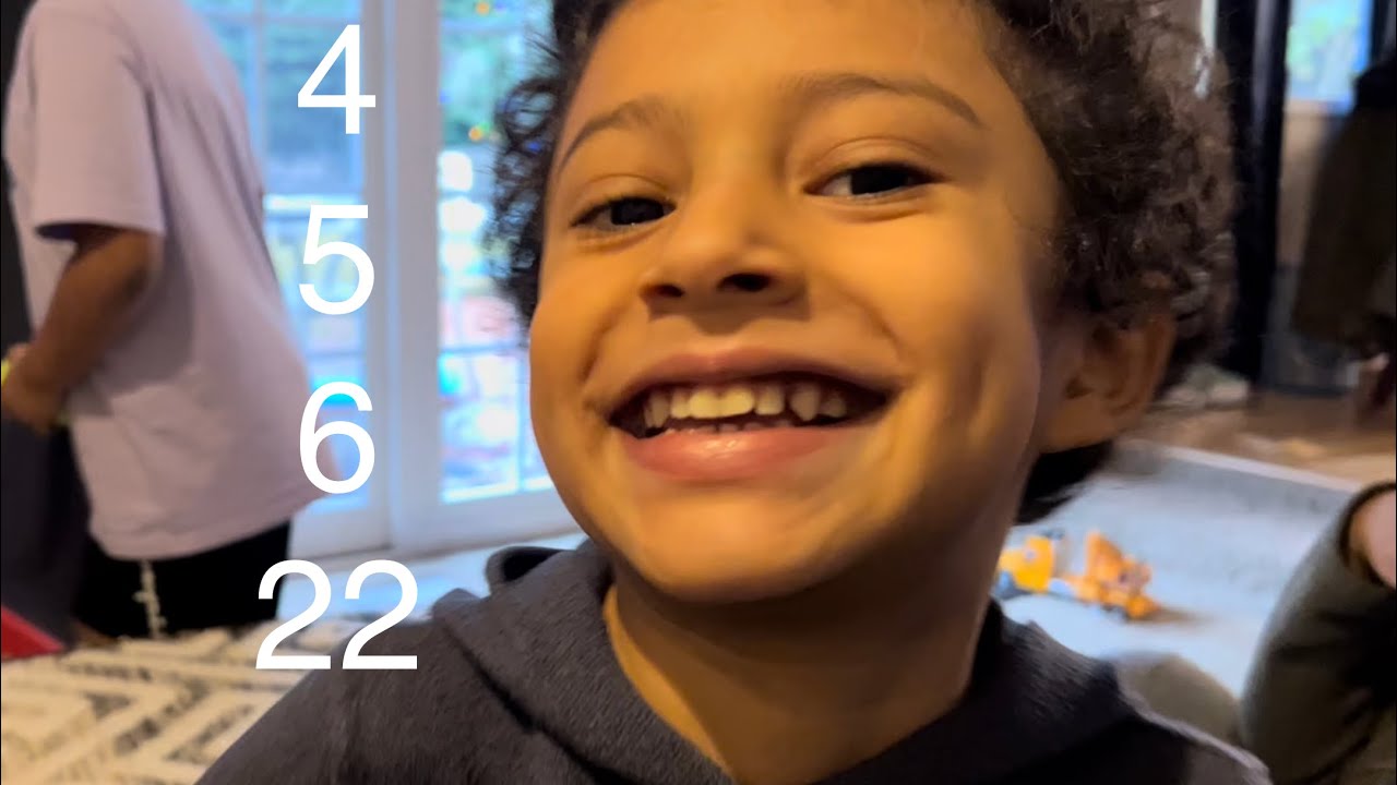 4 year old good with numbers - YouTube