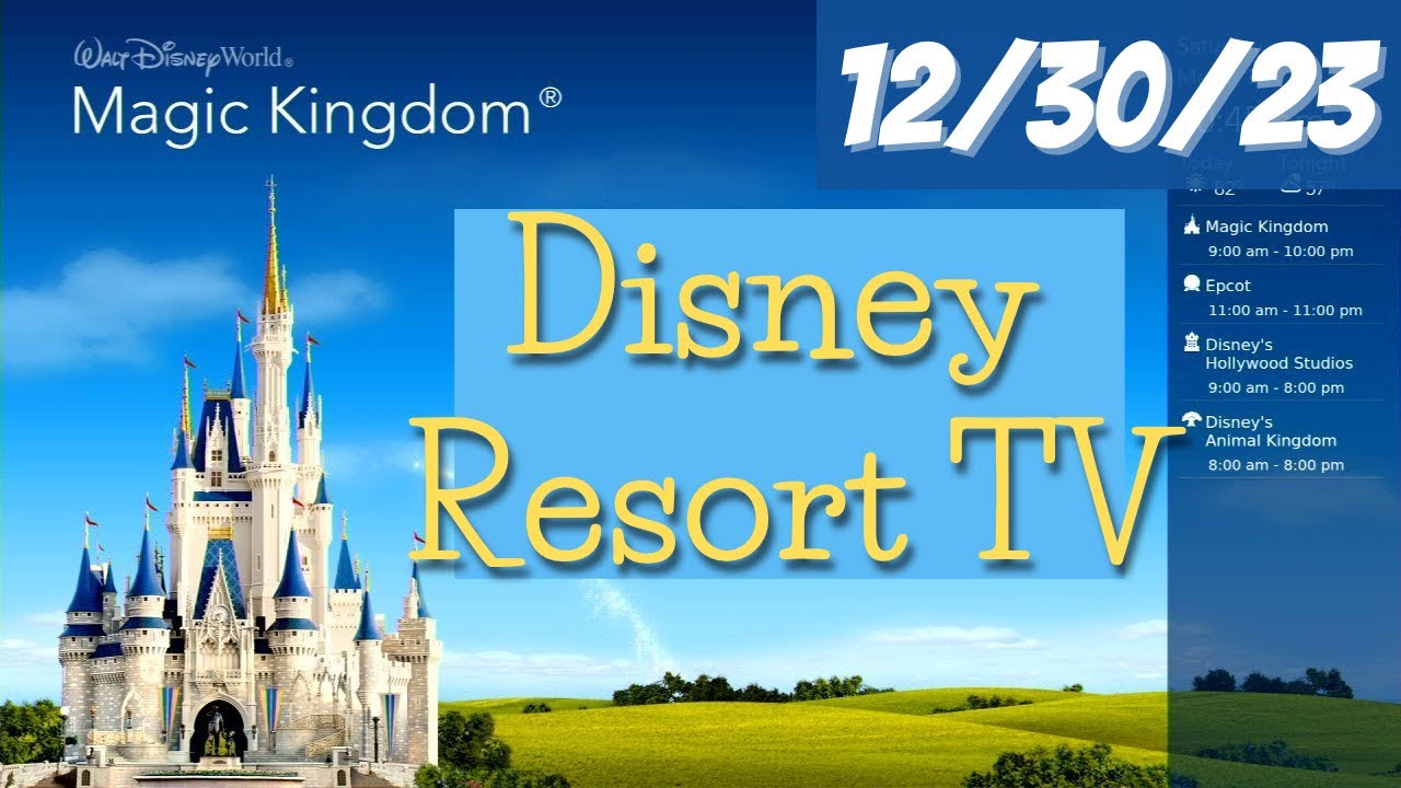 Disney World Resort TV info channel 12-30-23 - YouTube