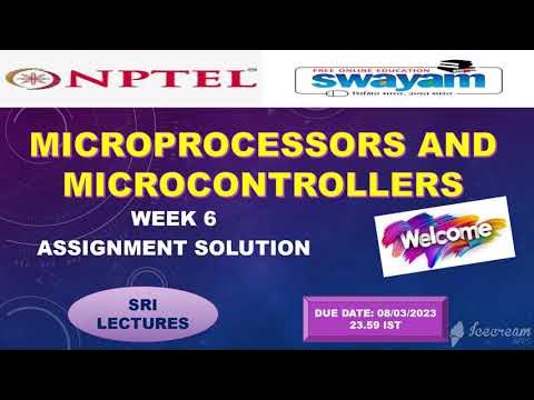 💥 🔥100%🔥 💥 WEEK 6💥 MICROPROCESSORS AND MICROCONTROLLERS ASSIGNMENT SOLUTION🔥🔥💥 - YouTube
