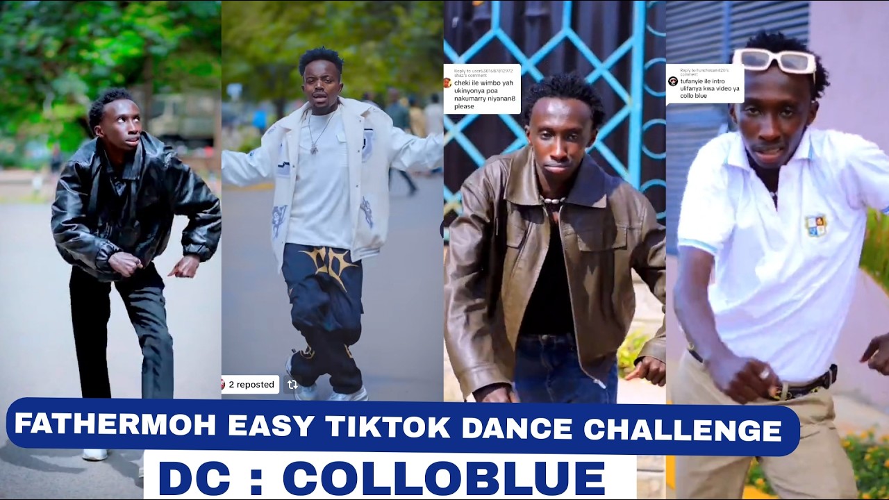 FATHERMOH - EASY TIKTOK DANCE CHALLENGE DC COLLOBLUE - YouTube