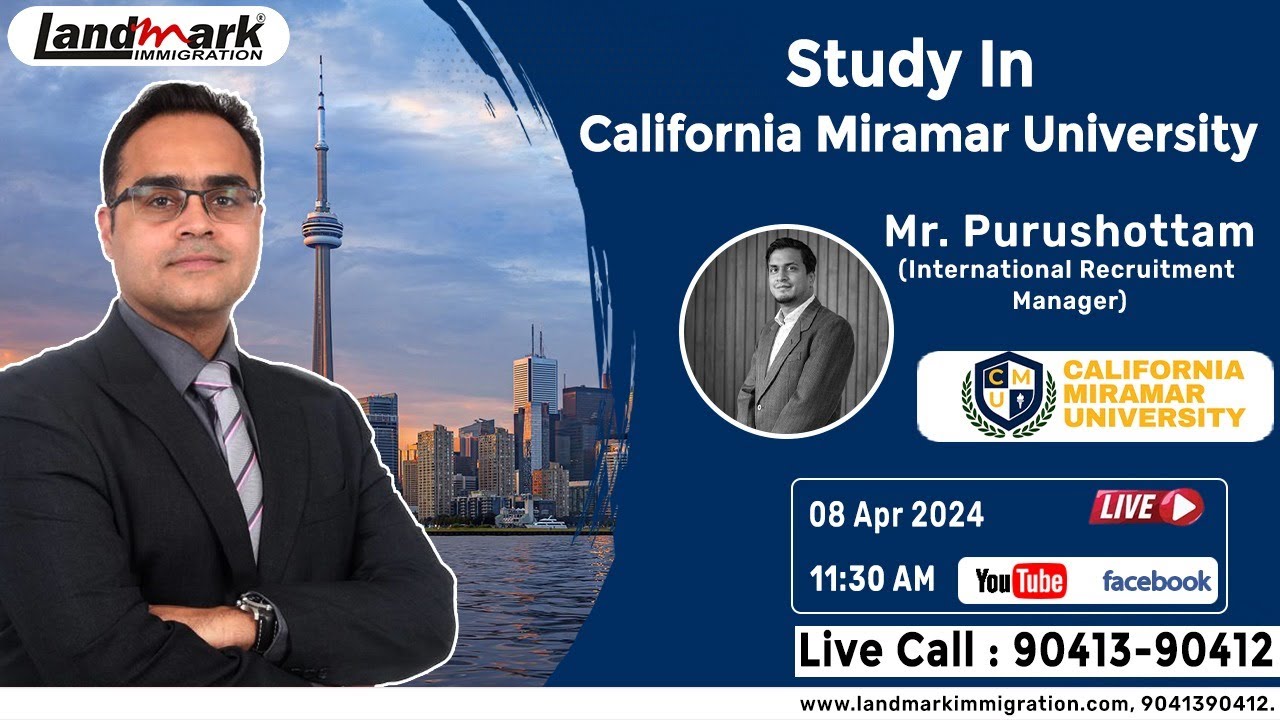 Live Call: 90413-90412 | Study In California Miramar University - YouTube