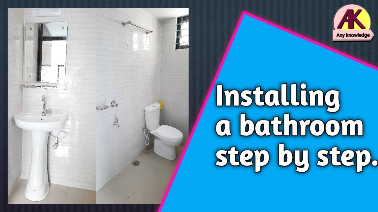 How to install a complete bathroom // installing a complete bathroom ...