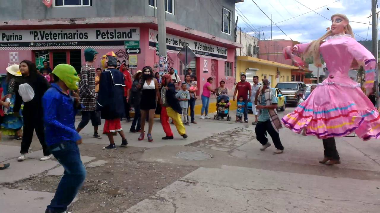 Tulcingo, danza de los chones de tlapa - YouTube