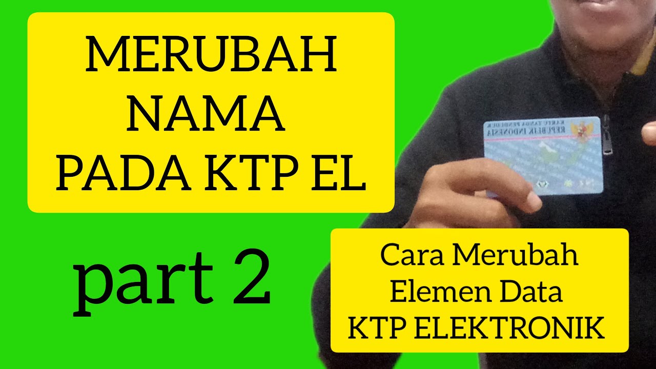 CARA MERUBAH NAMA DI KTP TAHUN 2023 - YouTube