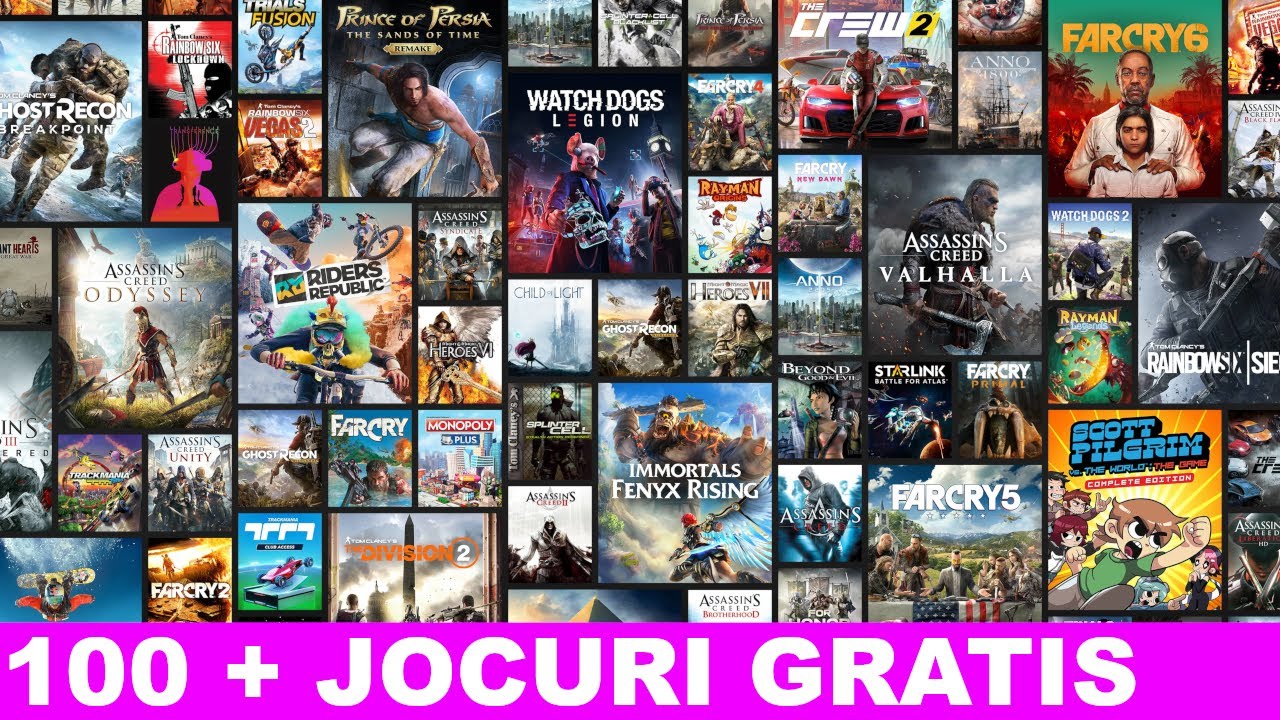 Peste 100 JOCURI GRATIS pe PC cu Ubisoft + - YouTube