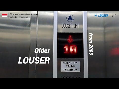 Louser Traction Elevators - Wisma Nusantara Annex, Jakarta, ID - YouTube