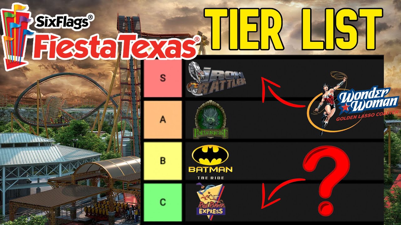 Six Flags Fiesta Texas Roller Coaster & Ride Tier List - YouTube