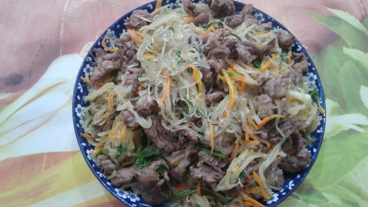 THÊM BƯỚC NÀY MIẾN XÀO THỊT BÒ không bị dính chùm cực ngon. - YouTube