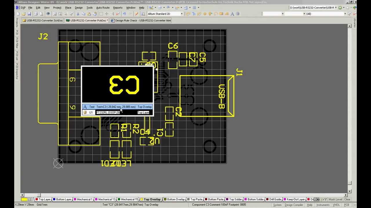 AltiumDesigner USB RS232-Converter 4 - YouTube