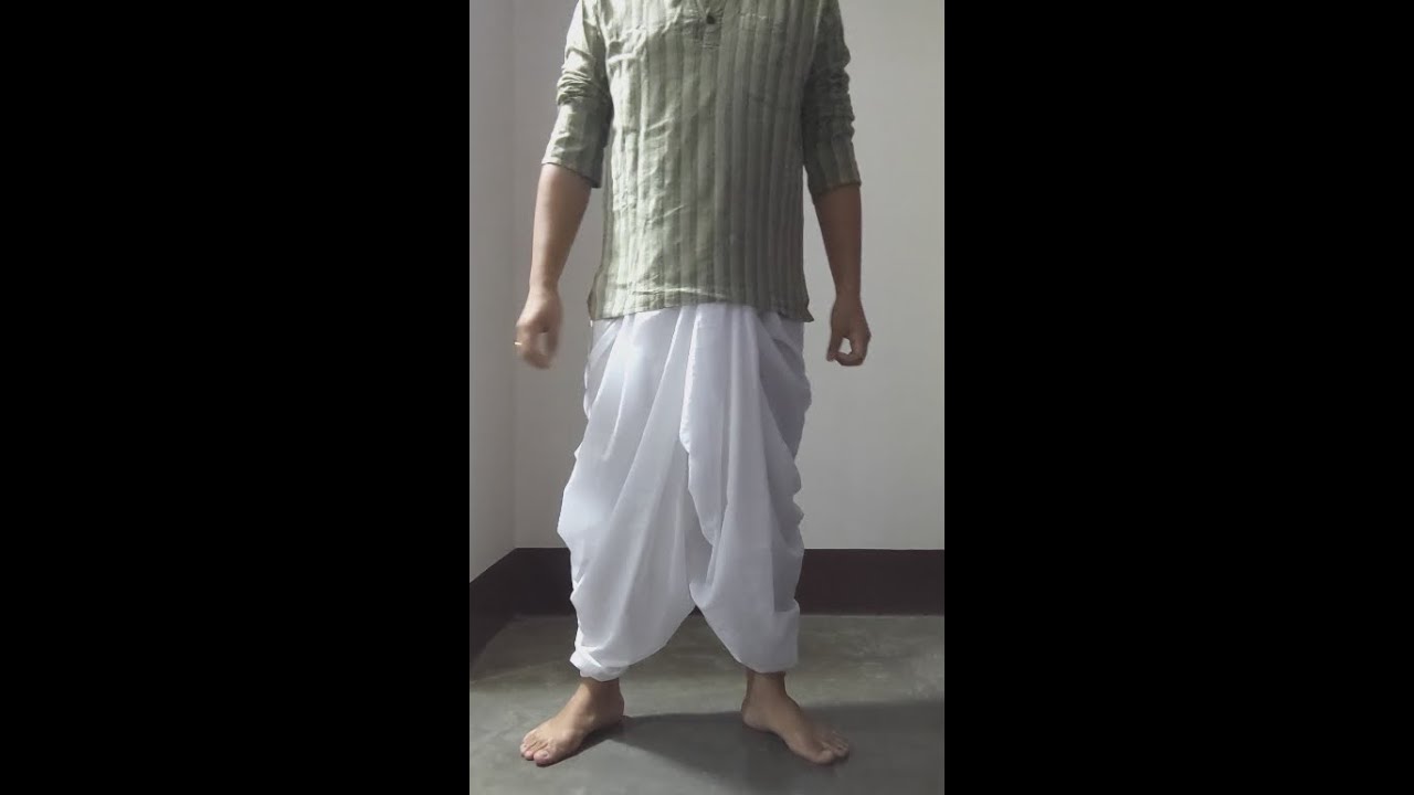 Dhoti Tutorial (Easy and Comfortable Steps) - YouTube