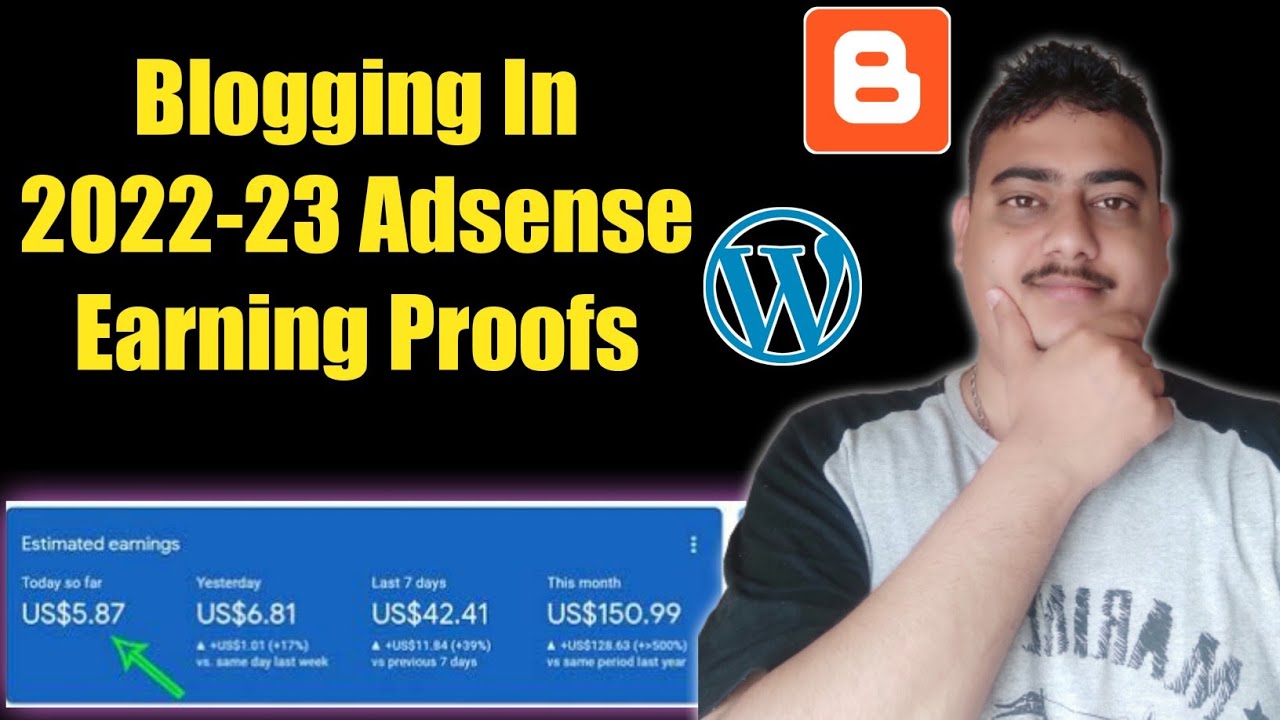 Blogging In 2022-23 Adsense Earning Proofs | How to Earn From Google ...