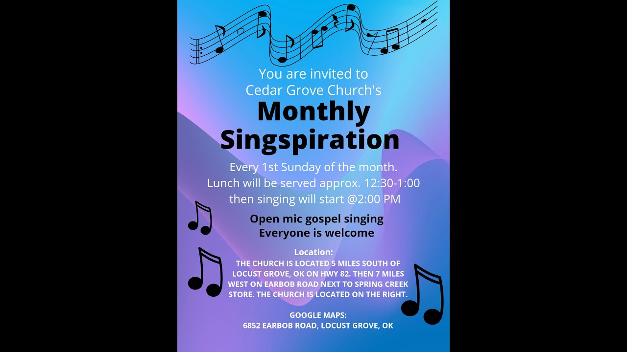 Monthly Singspiration 4/2/2023 - YouTube