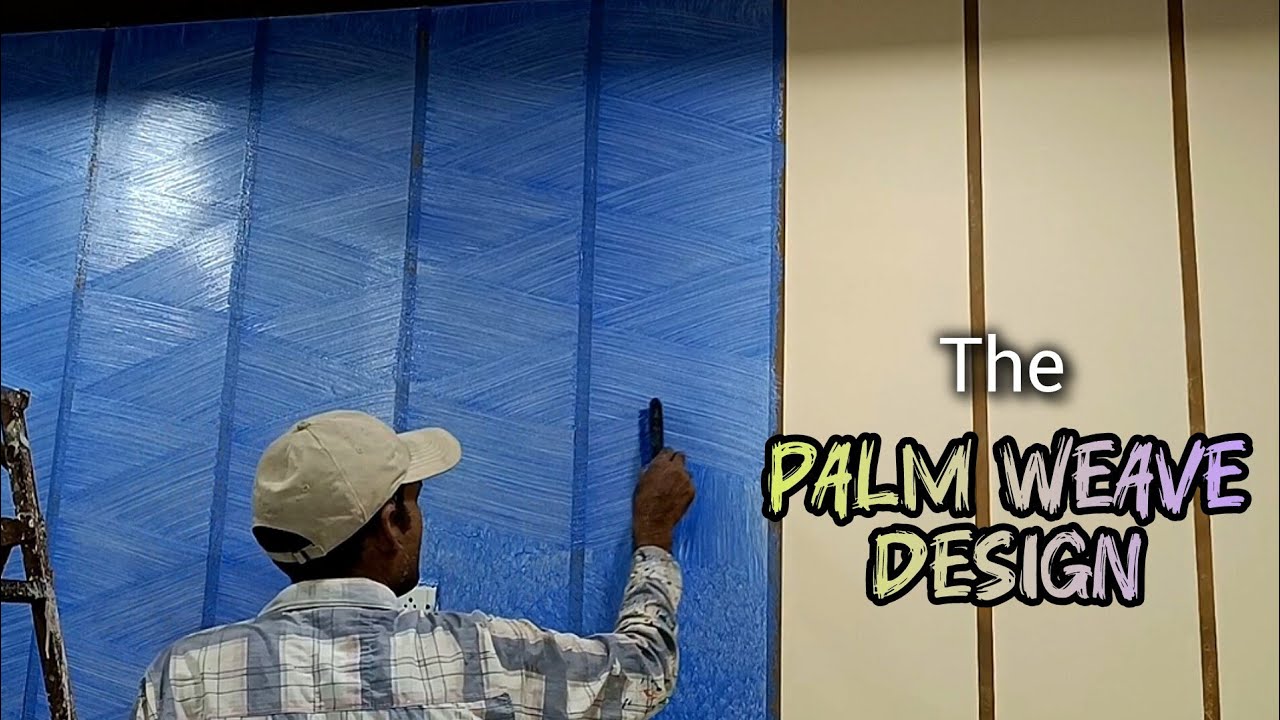 asian paints royal play | palm weave design | letest royal play texture ...